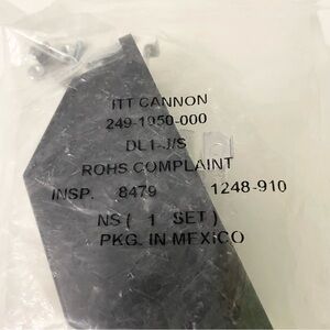 Other | Itt Cannon 249195000 Dl1js Junction Shell Kit Backshell For Zif ...